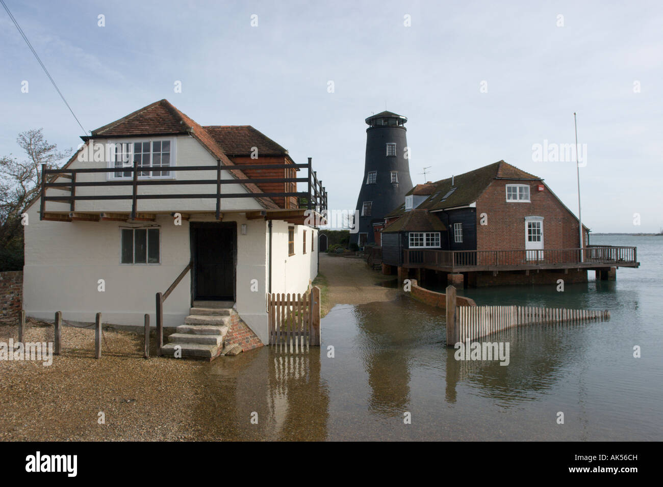 Old Mill at Langstone Quay Hampshire England Stock Photo - Alamy