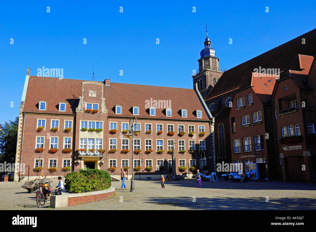 Town Hall, Coesfeld Stock Photo - Alamy
