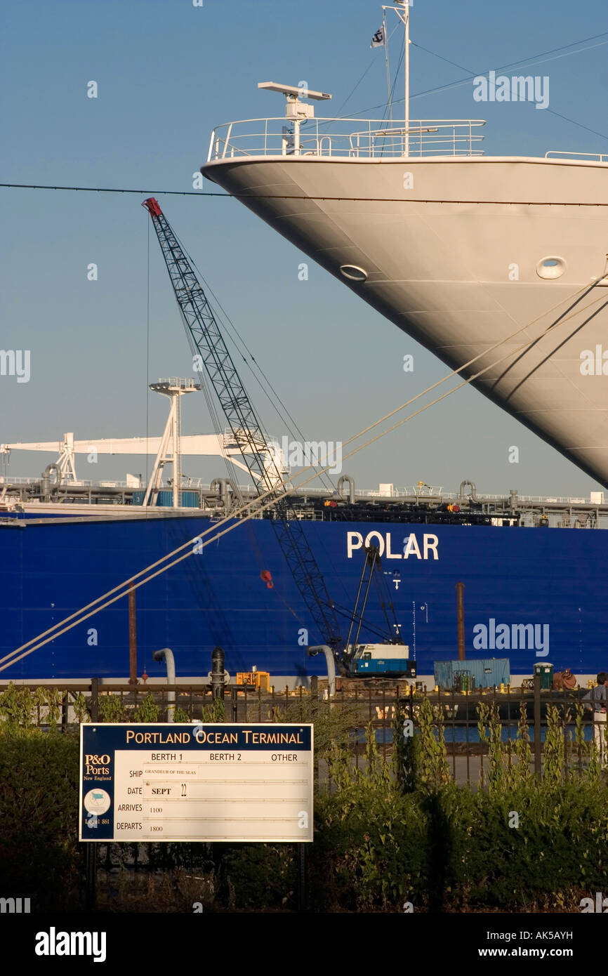 Portland Maine The Portland Ocean Terminal bow of the Carnival Victory ...