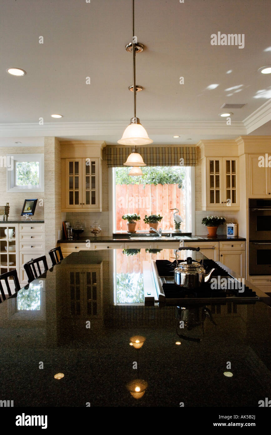 Contemporary Kitchen Scene Stock Photo - Alamy