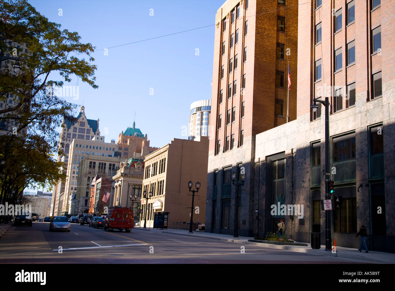 Street scene in a big city Stock Photo - Alamy