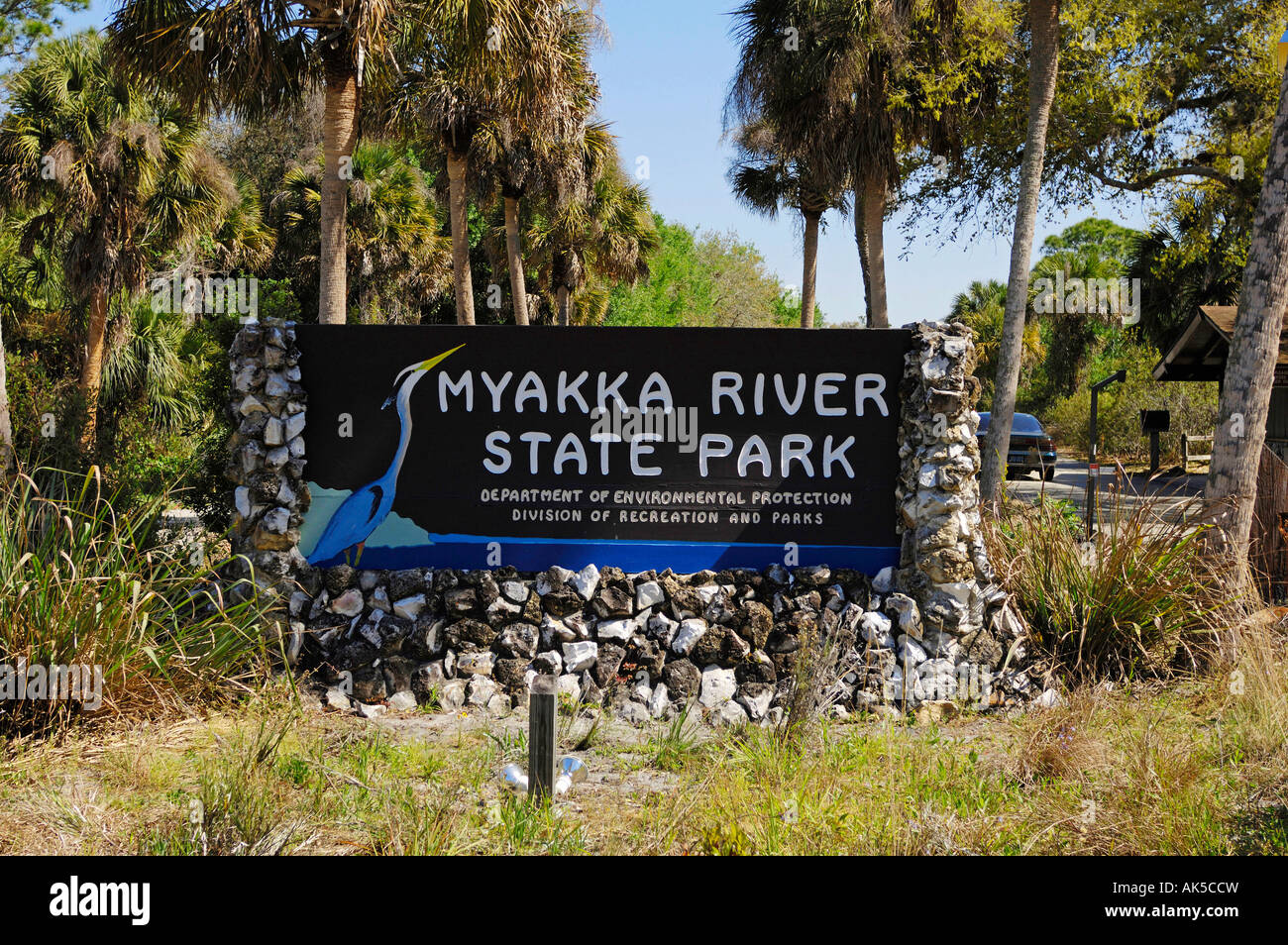 Entrance of Myakka River State Park Stock Photo - Alamy