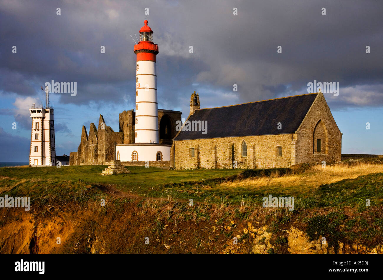 Monastery ruin St-Mathieu Stock Photo - Alamy