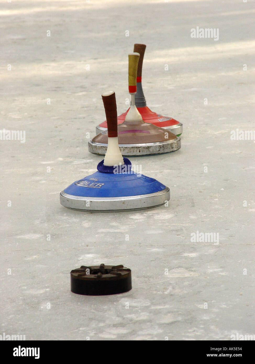 Ice stick shoot winter sport Stock Photo - Alamy