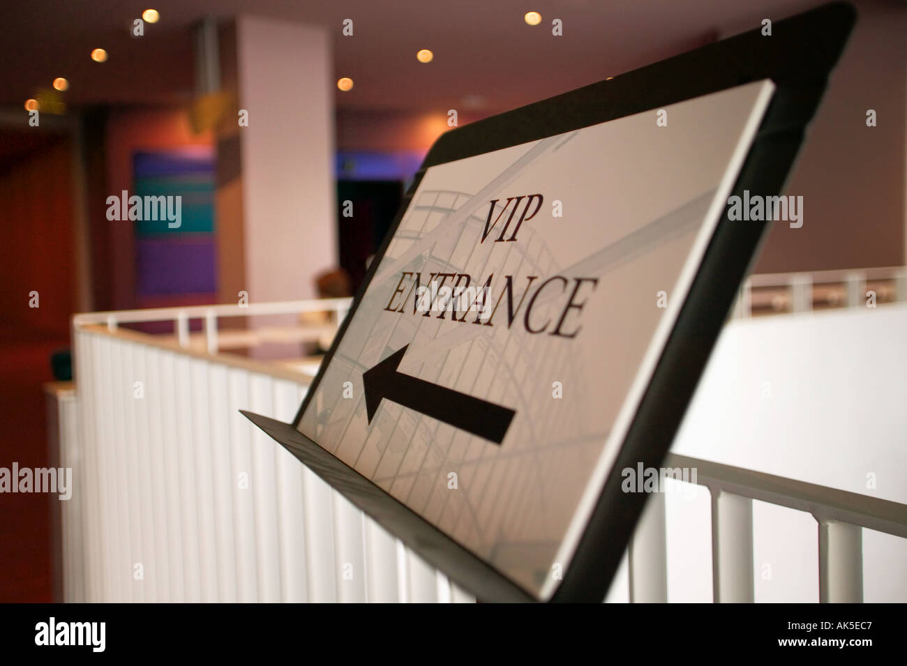VIP entrance sign at Marion Oliver McCaw Hall for Performing Arts at ...