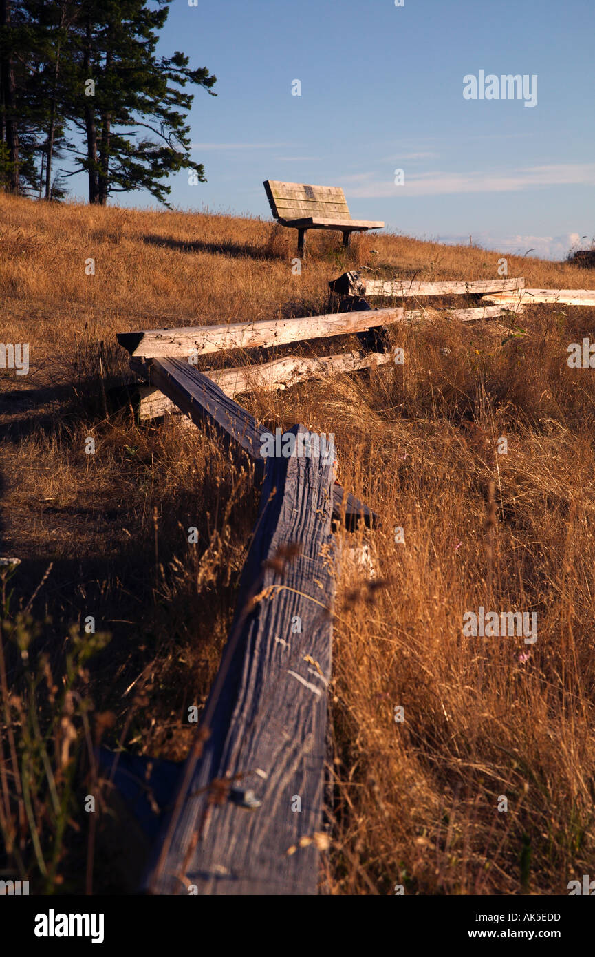 Split log bench hi-res stock photography and images - Alamy