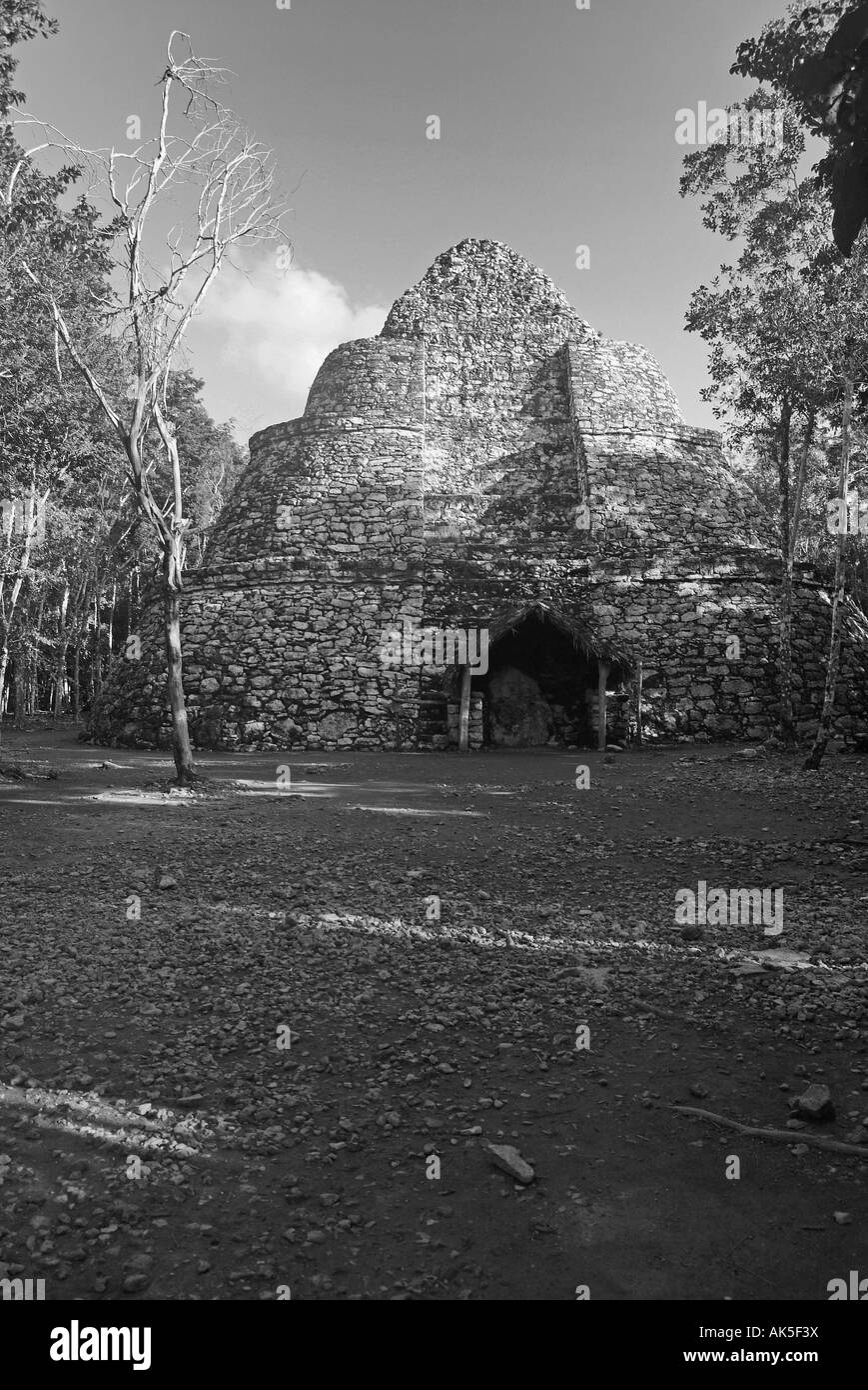 Coba mayan ruins Black and White Stock Photos & Images - Alamy