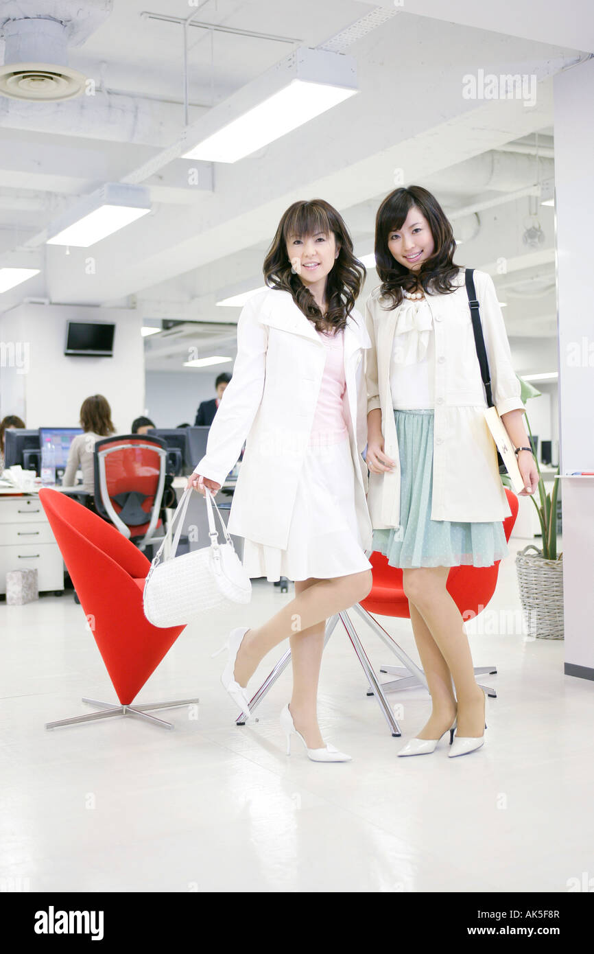 Two women in office Stock Photo - Alamy