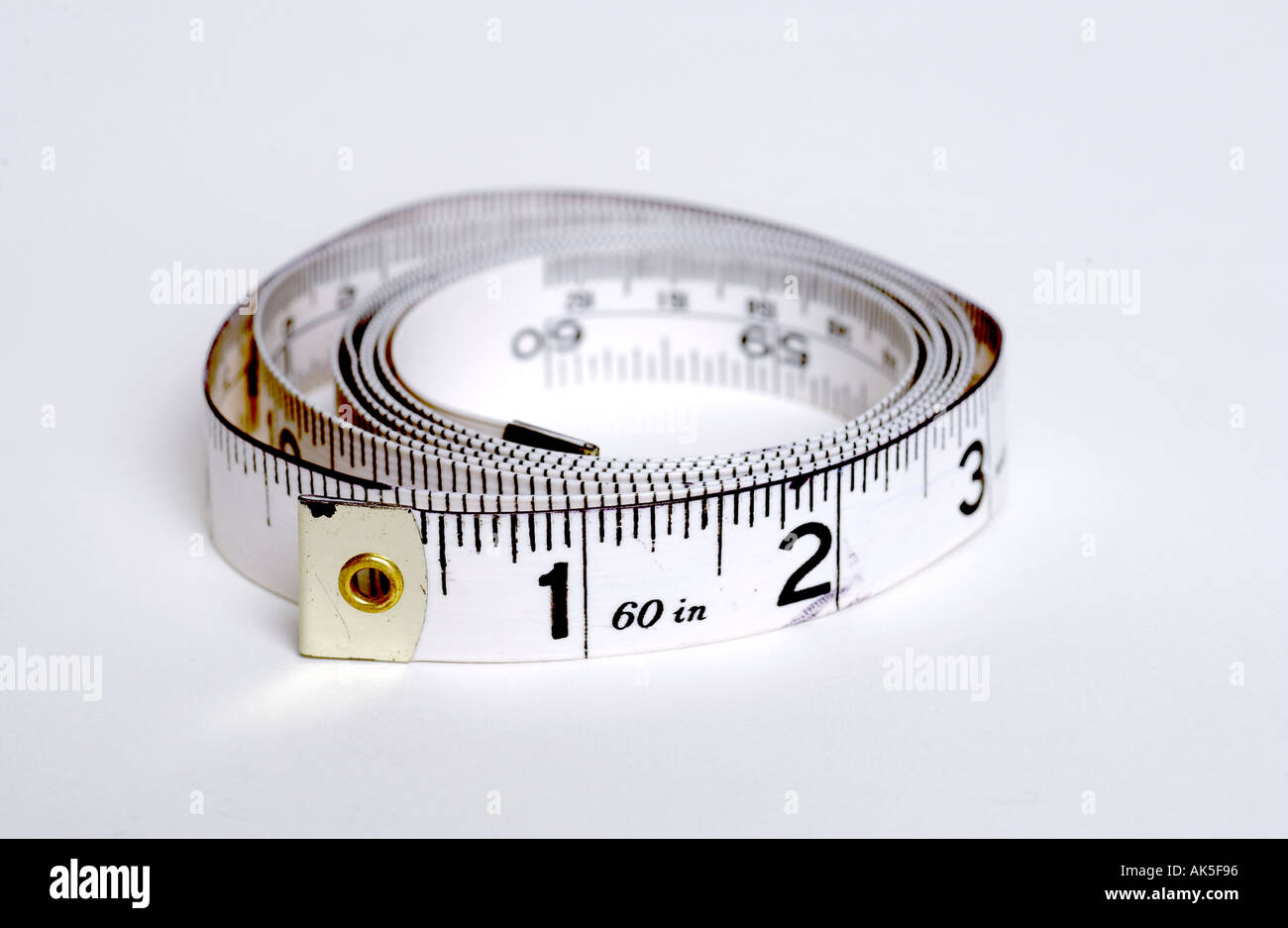 Horizontal color image of a cloth measuring tape used for sewing Stock ...