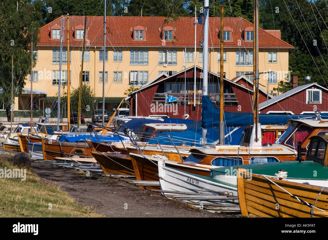 Harbour / Hjo Stock Photo - Alamy