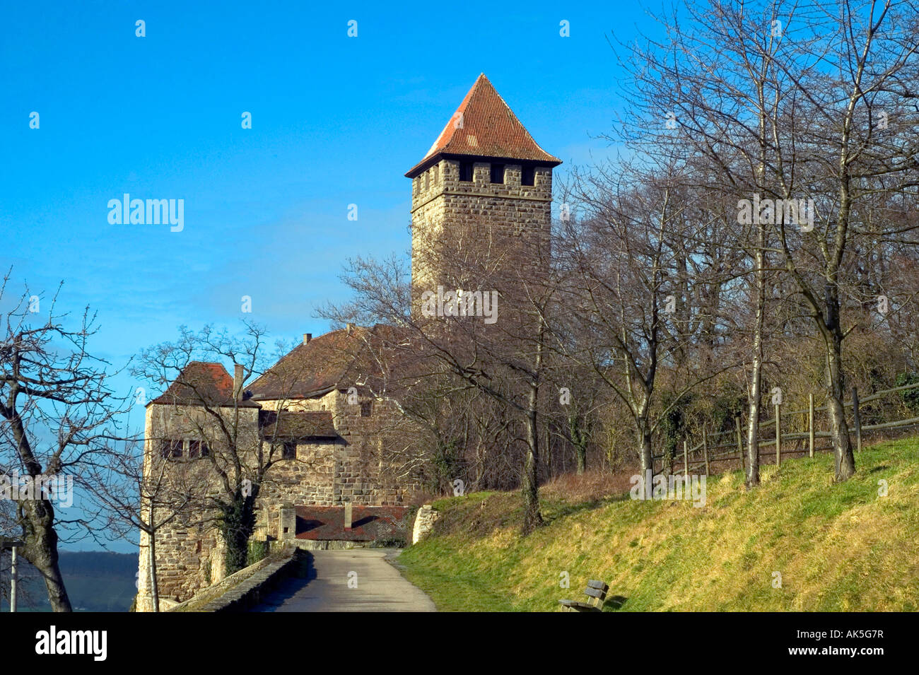 Castle Lichtenberg / Oberstenfeld Stock Photo - Alamy