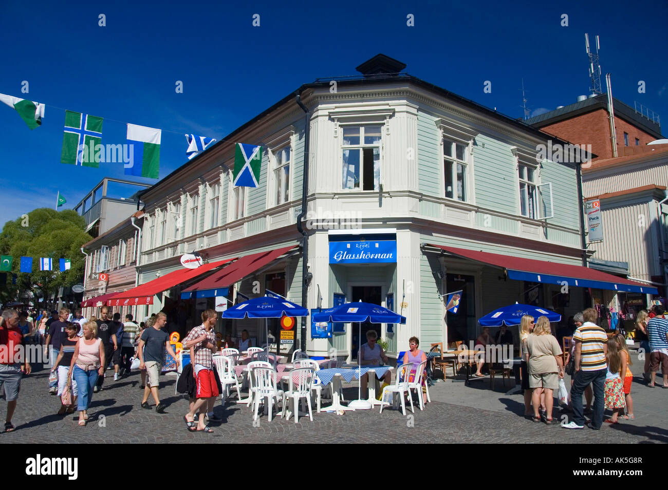Ostersund, Pedestrian precinct Stock Photo - Alamy