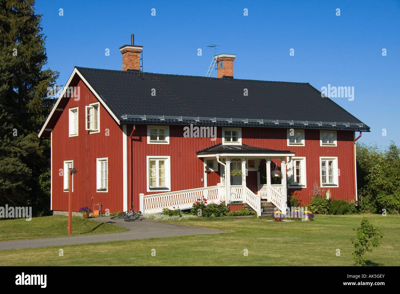 Hammerdal, Typical house Stock Photo - Alamy