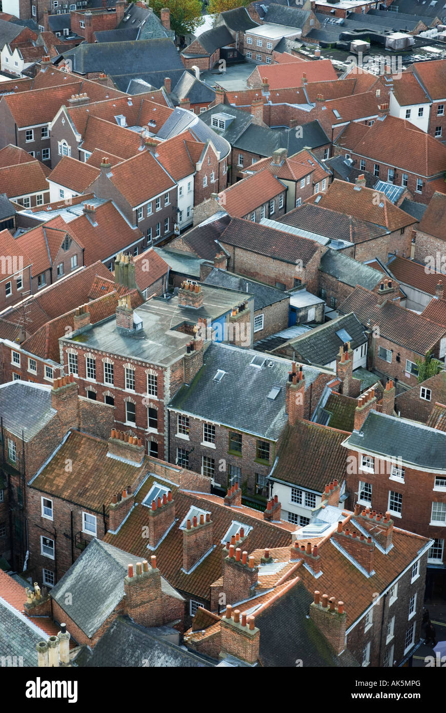 Streets of York viewed from the Minster tower Stock Photo - Alamy