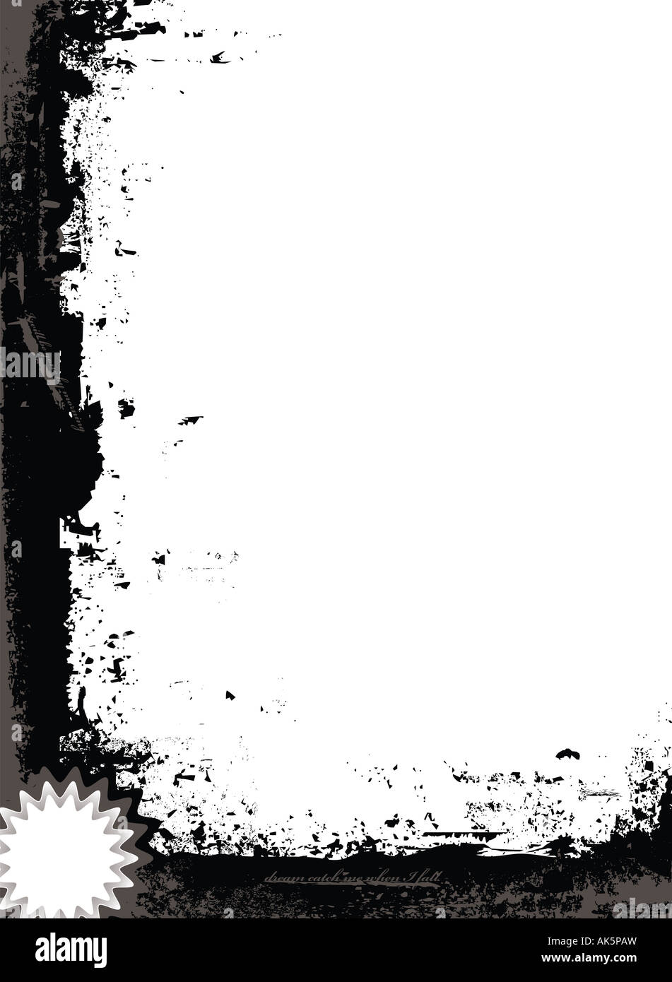 illustrated mono background with room to add your own text Stock Photo ...