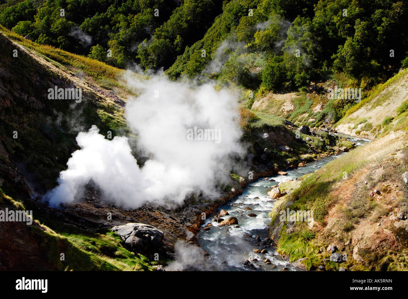 Valley of Geysers Stock Photo - Alamy