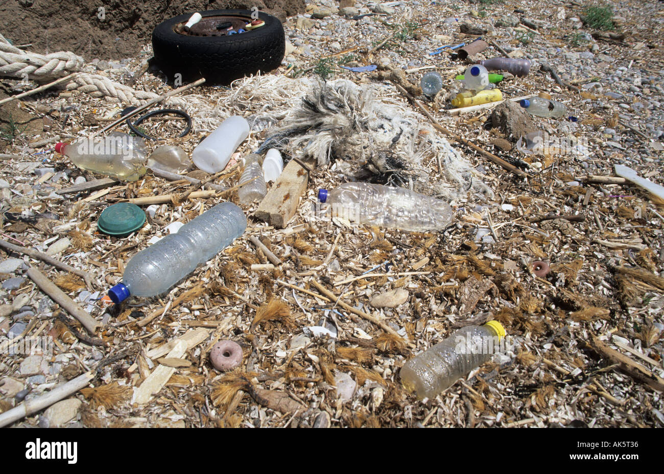 Garbage on beach ibiza hi-res stock photography and images - Alamy