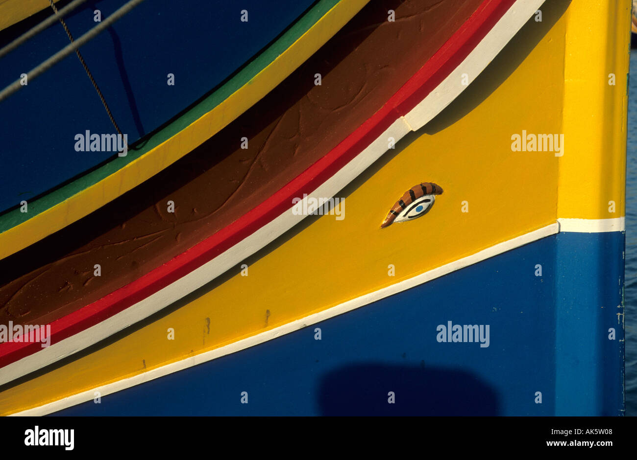 traditional maltese Luzzu boat Stock Photo - Alamy