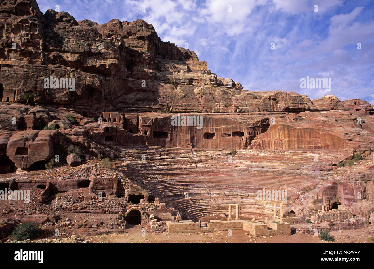 Roman Amphitheatre Petra Jordan Stock Photo - Alamy