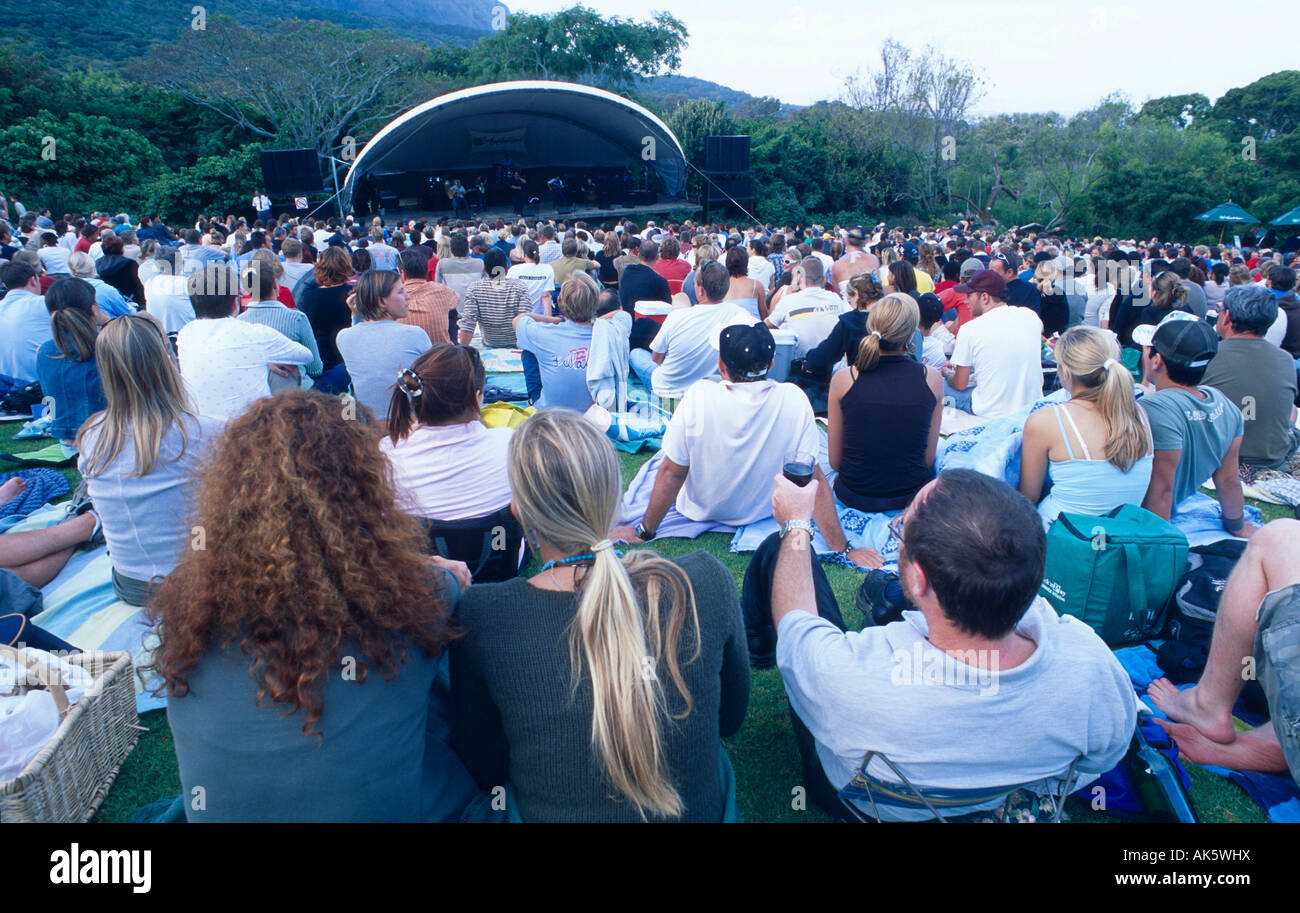 Summer Sunset Concert / Cape Town Stock Photo - Alamy