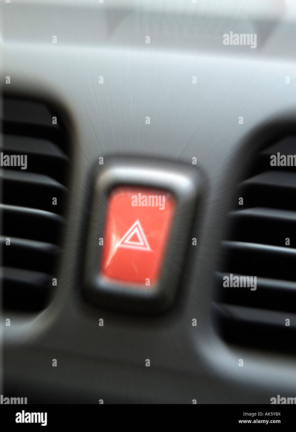Emergency push button of a car Stock Photo - Alamy