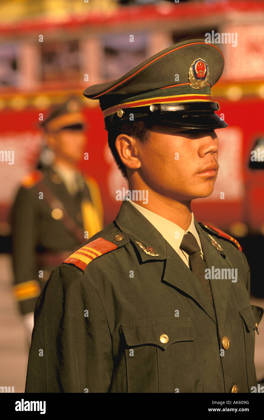 Asia, China, Beijing. Chinese Guard on duty (NR Stock Photo - Alamy