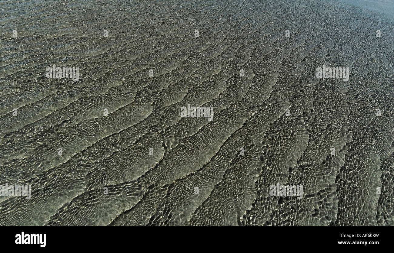 Ripples on the beach Stock Photo - Alamy