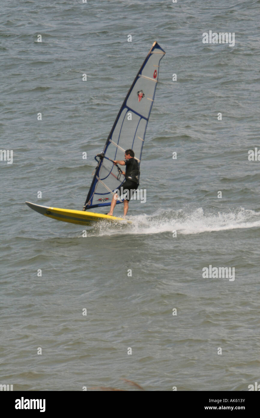 windsurfing in costa rica lake arenal Stock Photo - Alamy