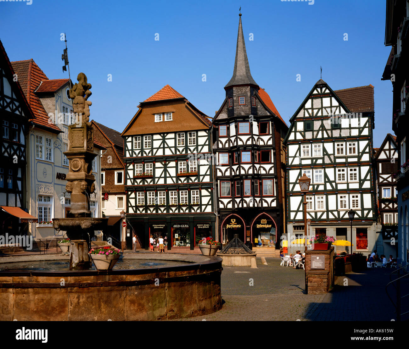 Market place / Fritzlar Stock Photo - Alamy