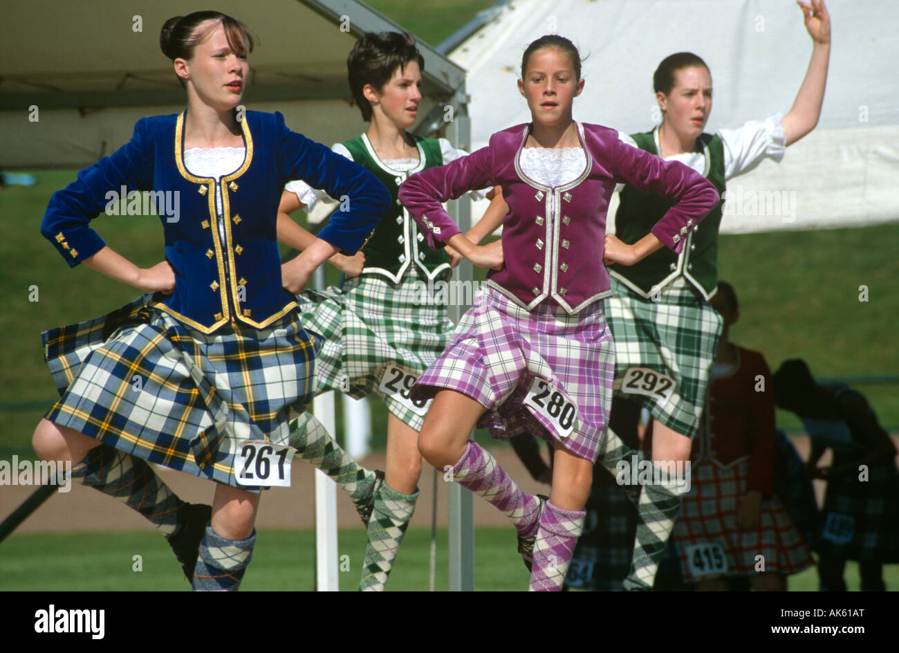 Scottish Highland Dancing at the Cowal Gathering, Dunoon, Scotland ...