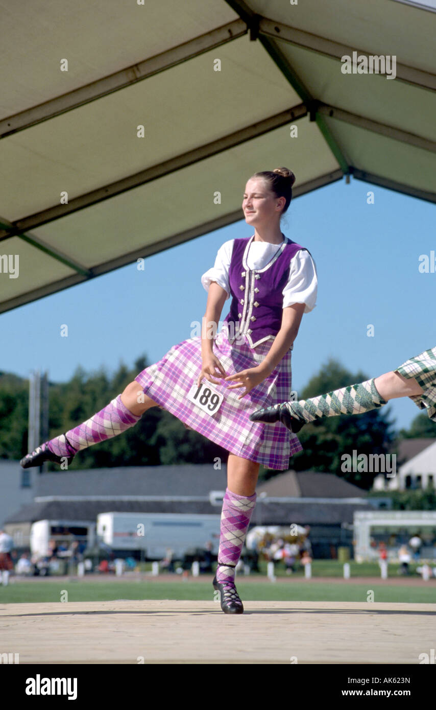 Scottish Highland Dancing at the Cowal Gathering, Dunoon, Scotland ...