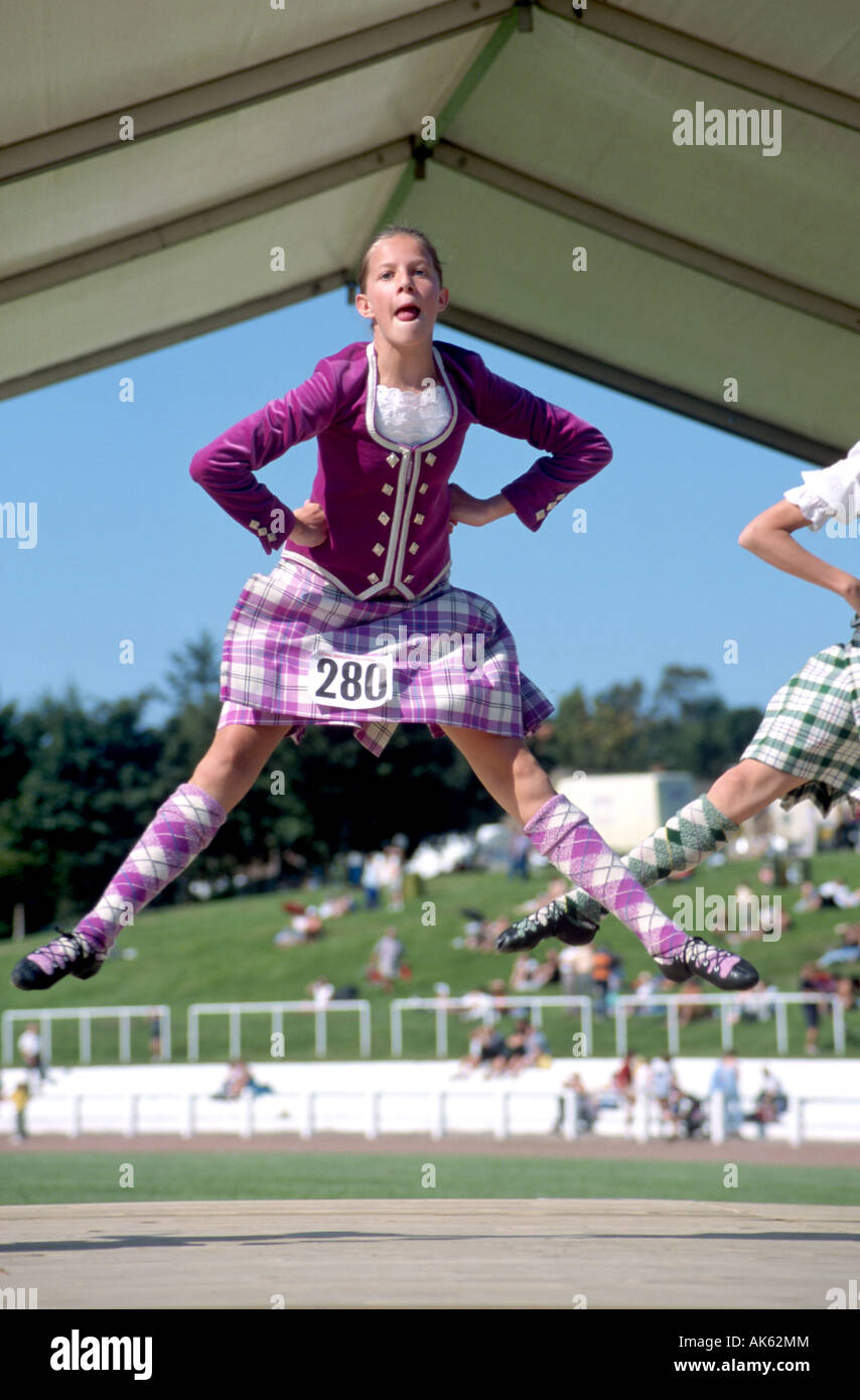 Scottish Highland Dancing at the Cowal Gathering, Dunoon, Scotland ...