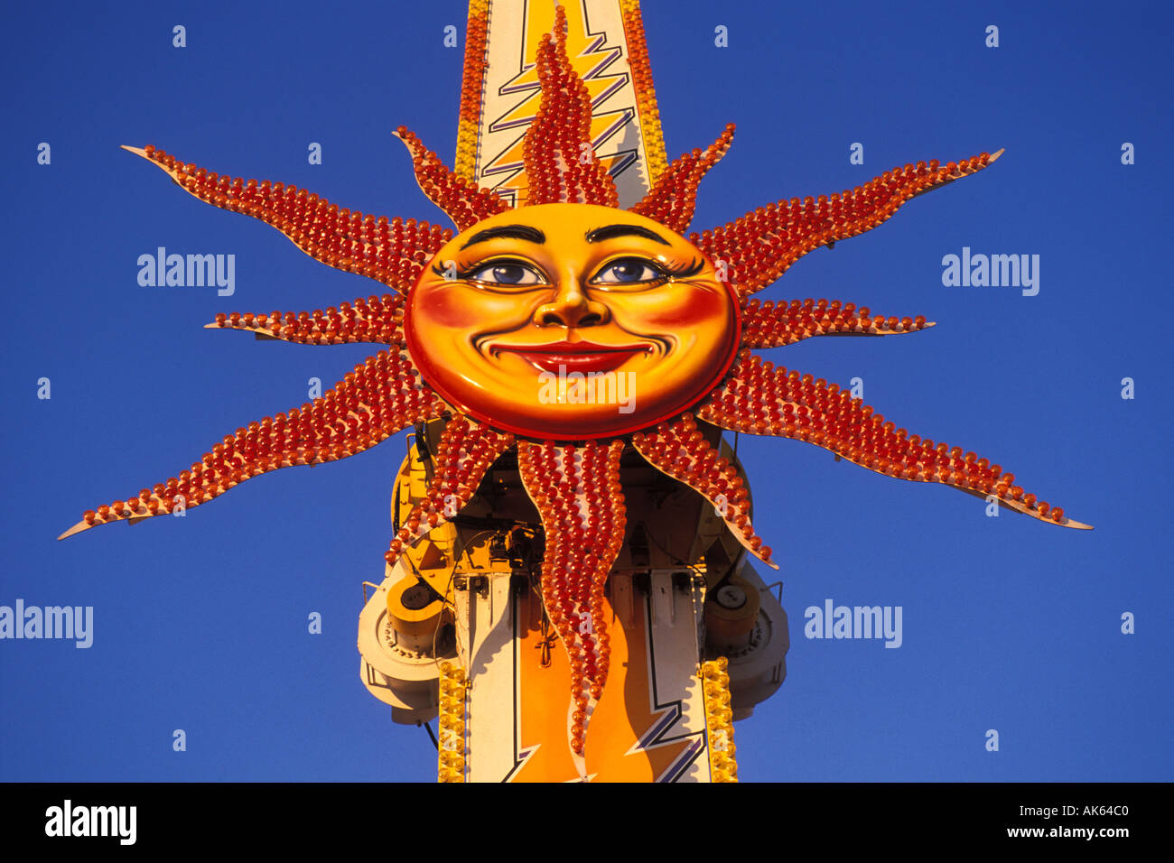 Germany, Munich, Oktoberfest, Millenium roundabout carnival ride Stock ...