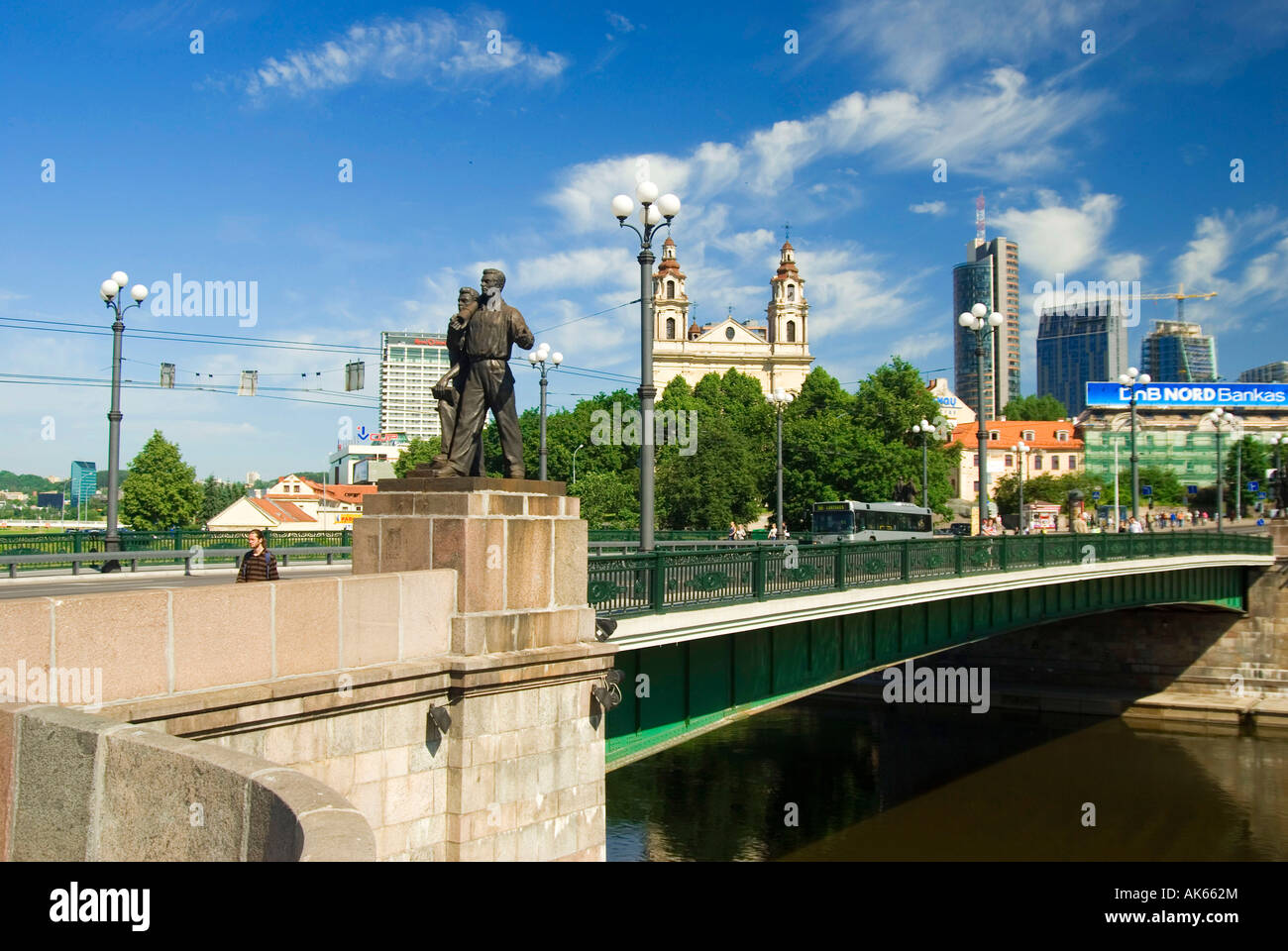 Green Bridge / Vilnius Stock Photo - Alamy