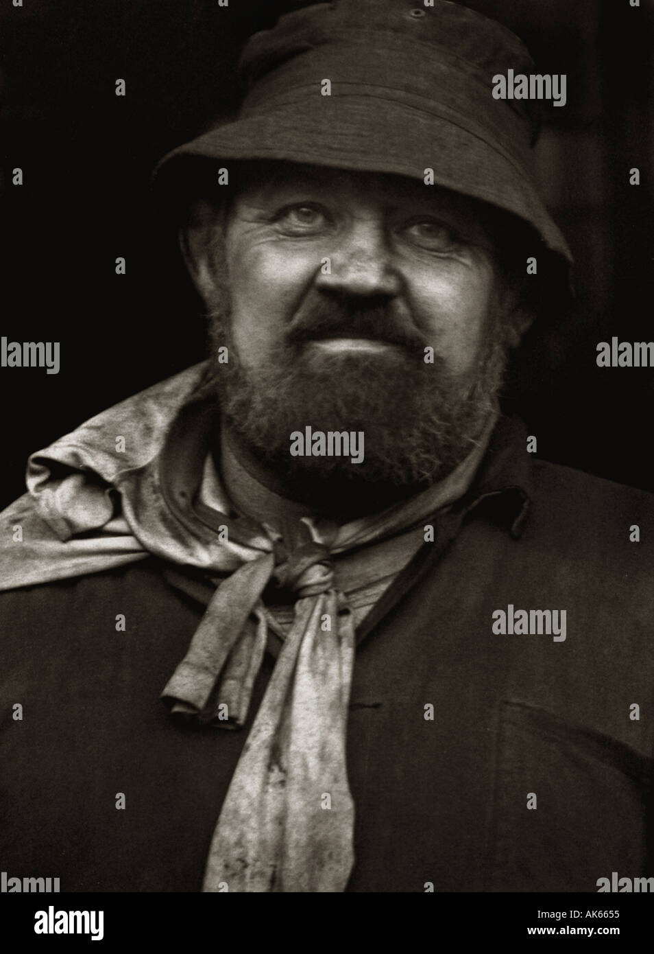 Cornish Tin miner portrait Stock Photo - Alamy