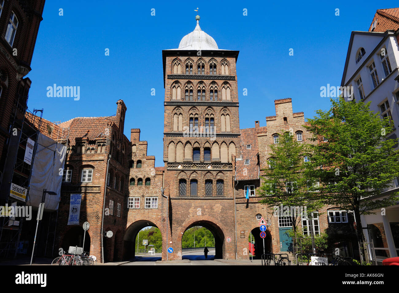 Castle gate / Lubeck Stock Photo - Alamy