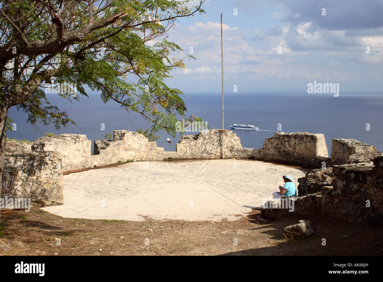The Grimani Bastion, Zakynthos Castle, Greece Stock Photo - Alamy