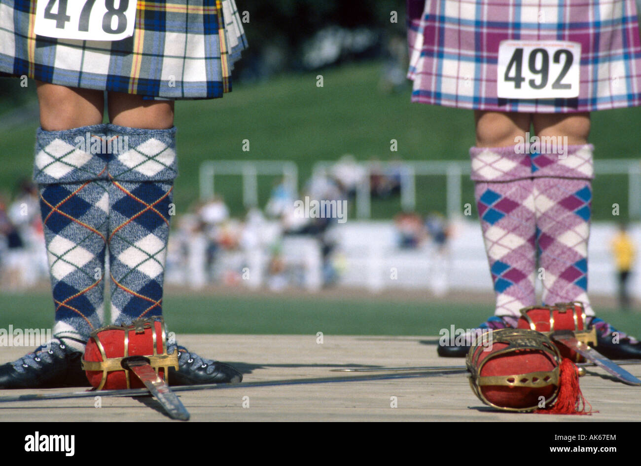 Sword dance at a Scottish Highland Dancing competition at the Cowal ...