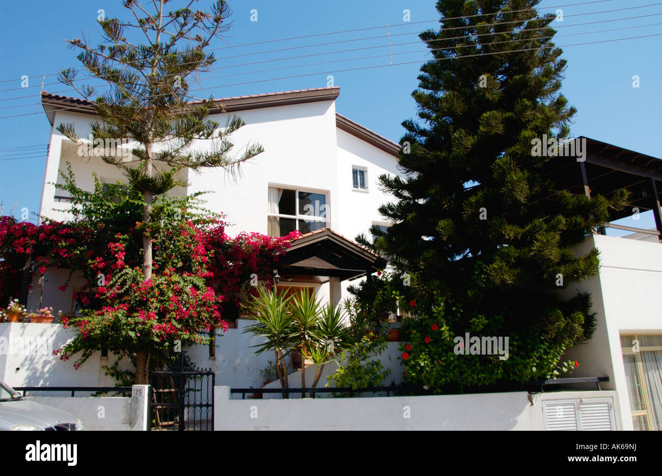 Modern house in Ayia Napa on the Mediterranean island of Cyprus EU ...