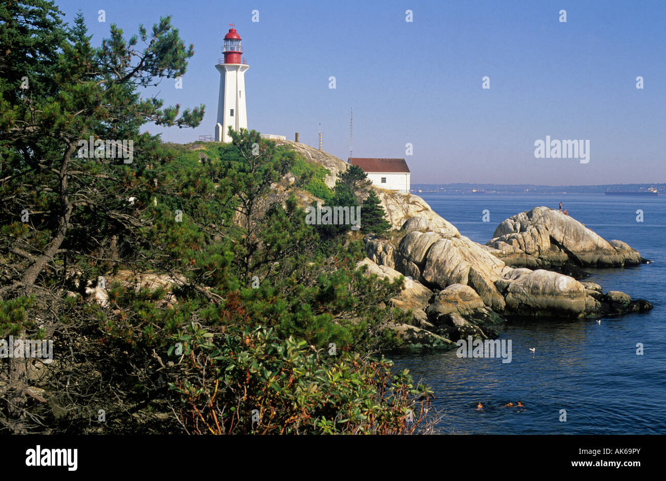 Point Atkinson Lighthouse Lighthouse Park Vancouver Area Canada Stock ...
