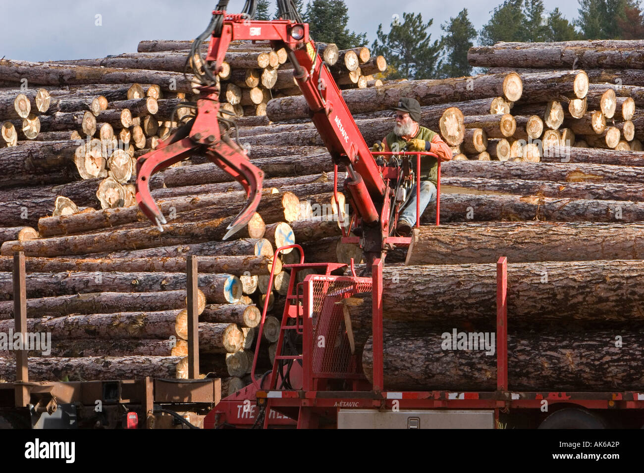 Logging truck usa to mill hi-res stock photography and images - Alamy