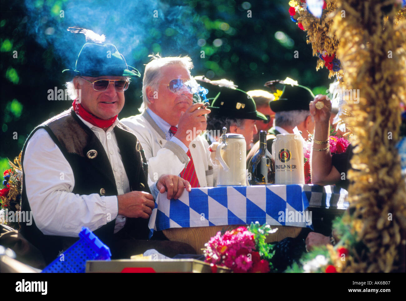 Europe Germany Munich Beer Festival Oktoberfest colorful traditional ...