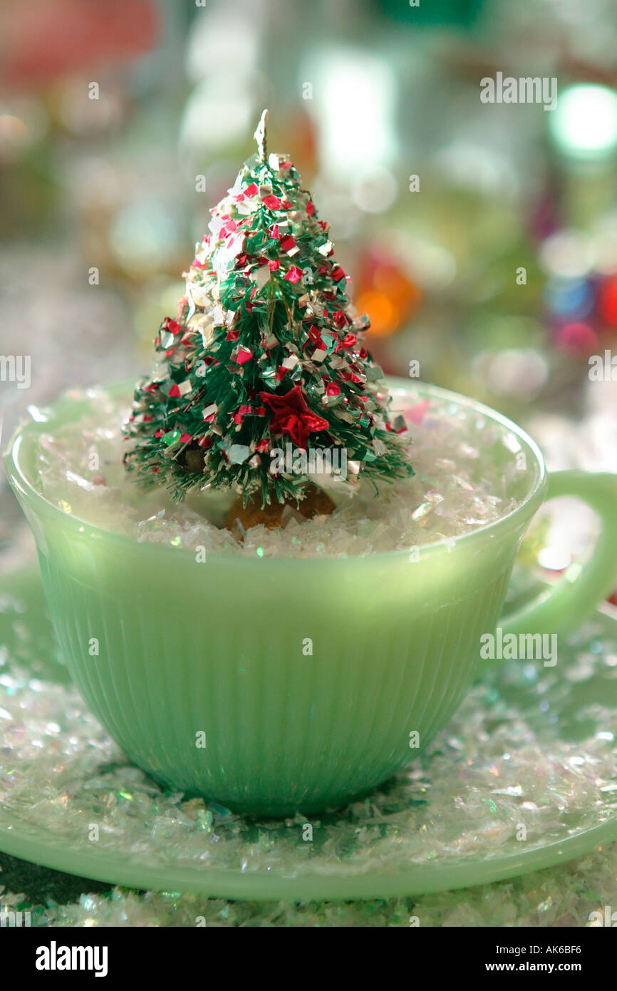Christmas Tree in a Cup Stock Photo - Alamy