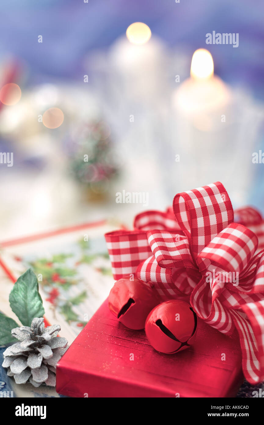 Christmas Bells on Package Stock Photo - Alamy
