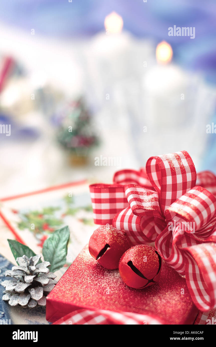 Christmas Bells on Package Stock Photo - Alamy