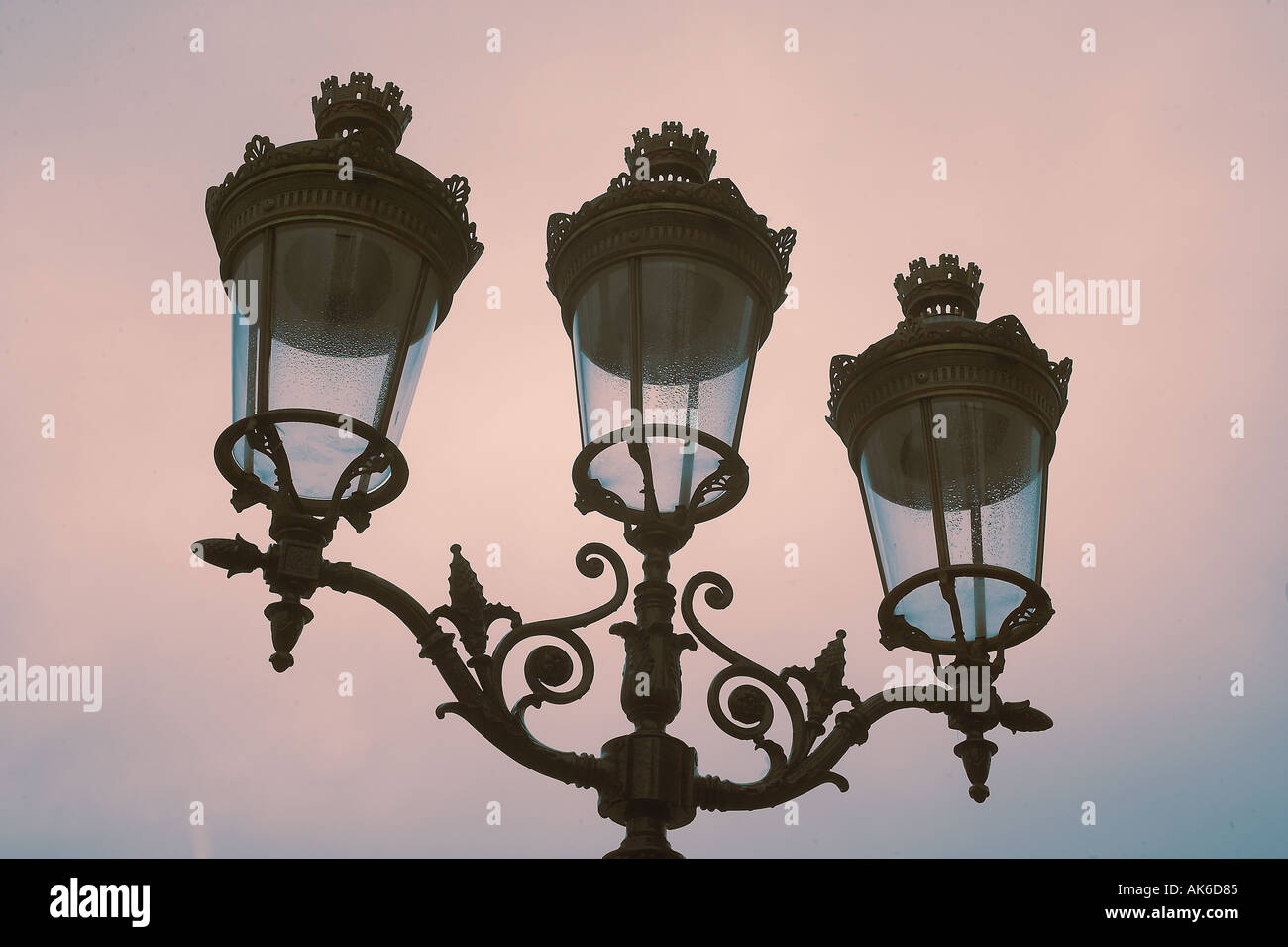 Street Lamps Paris France Stock Photo - Alamy
