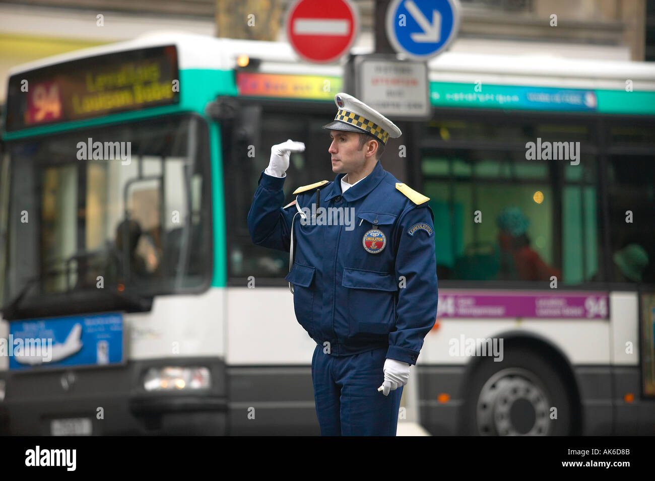 Traffic Officer Paris France Stock Photo - Alamy