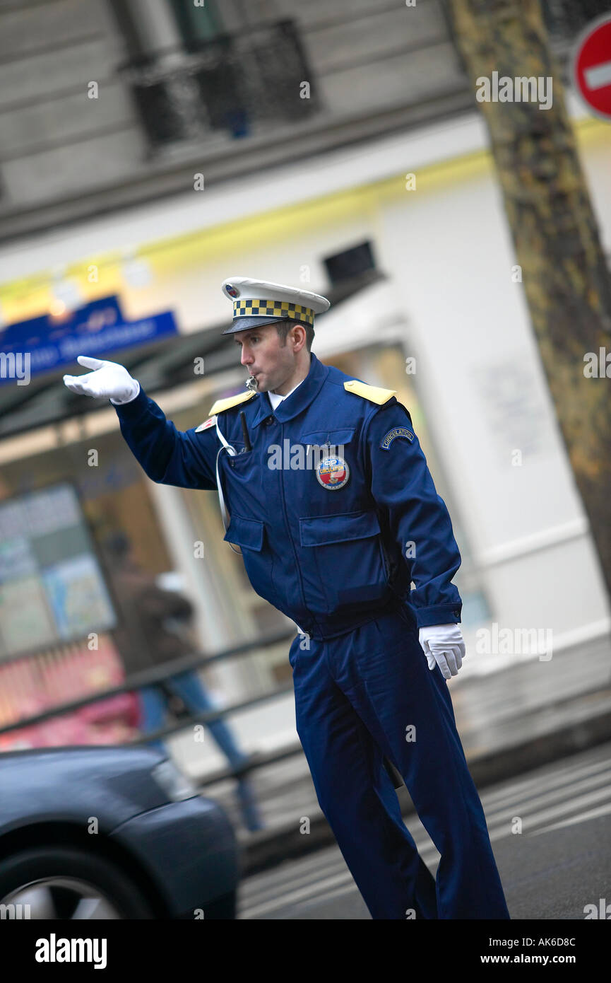 Traffic Officer Paris France Stock Photo - Alamy