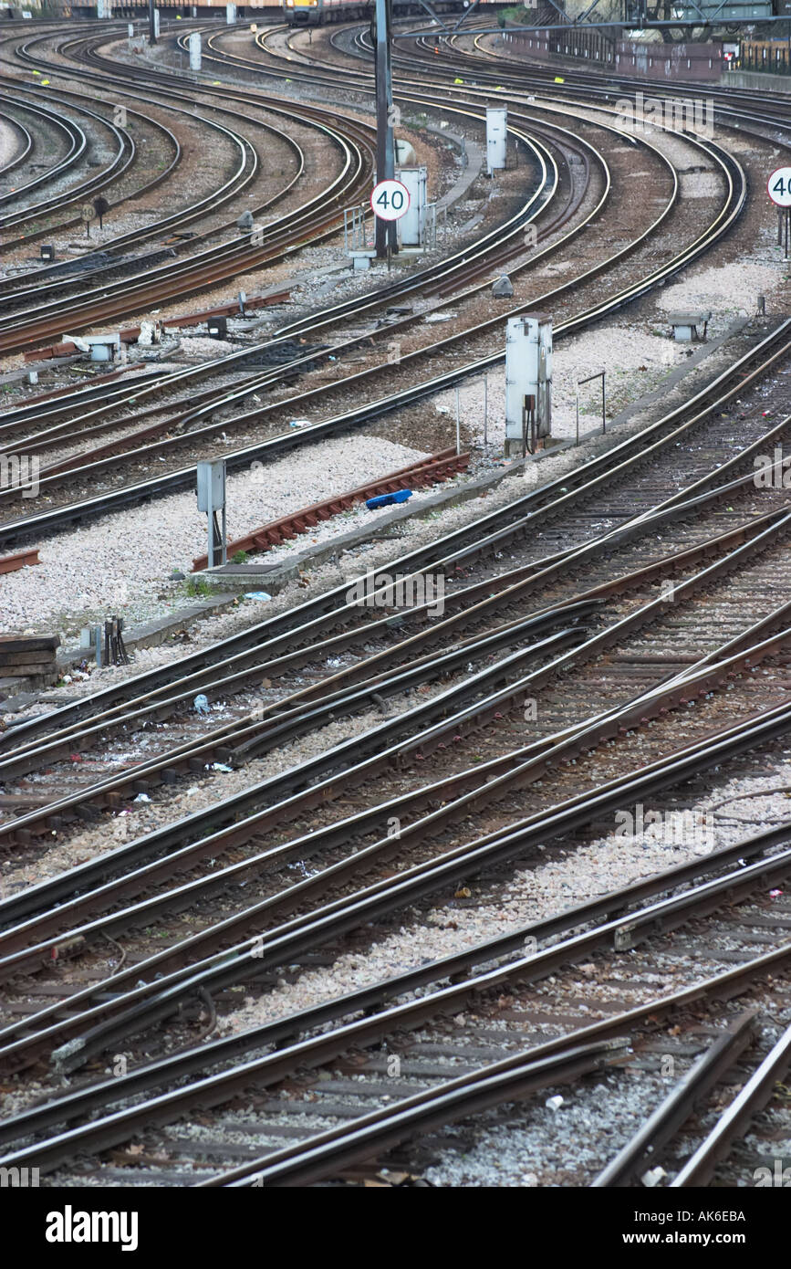 London rail track railway hi-res stock photography and images - Alamy