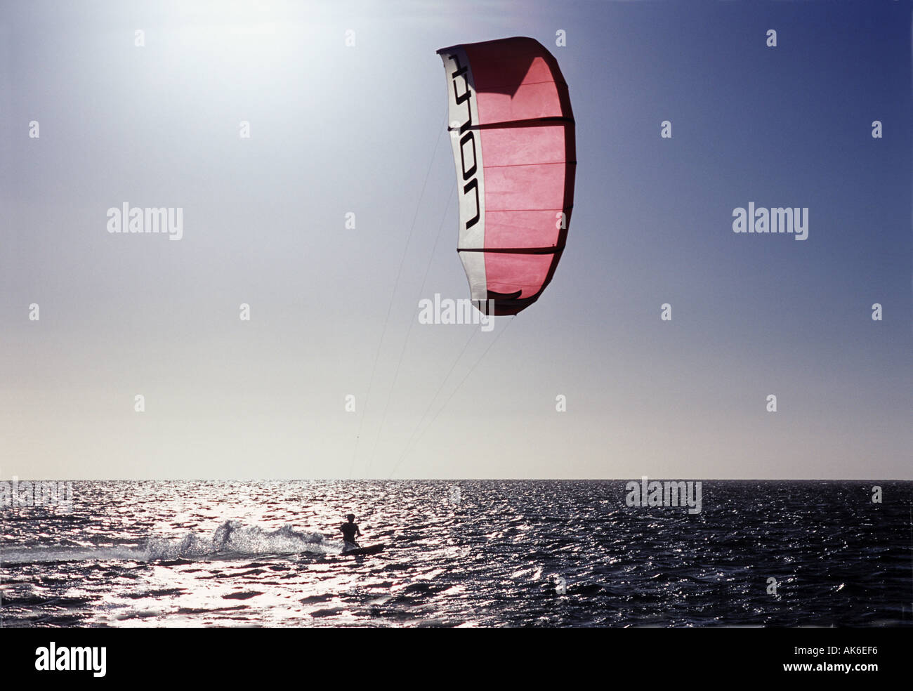 Para surfing in Indian Ocean Nanga Station Shark Bay off Western ...